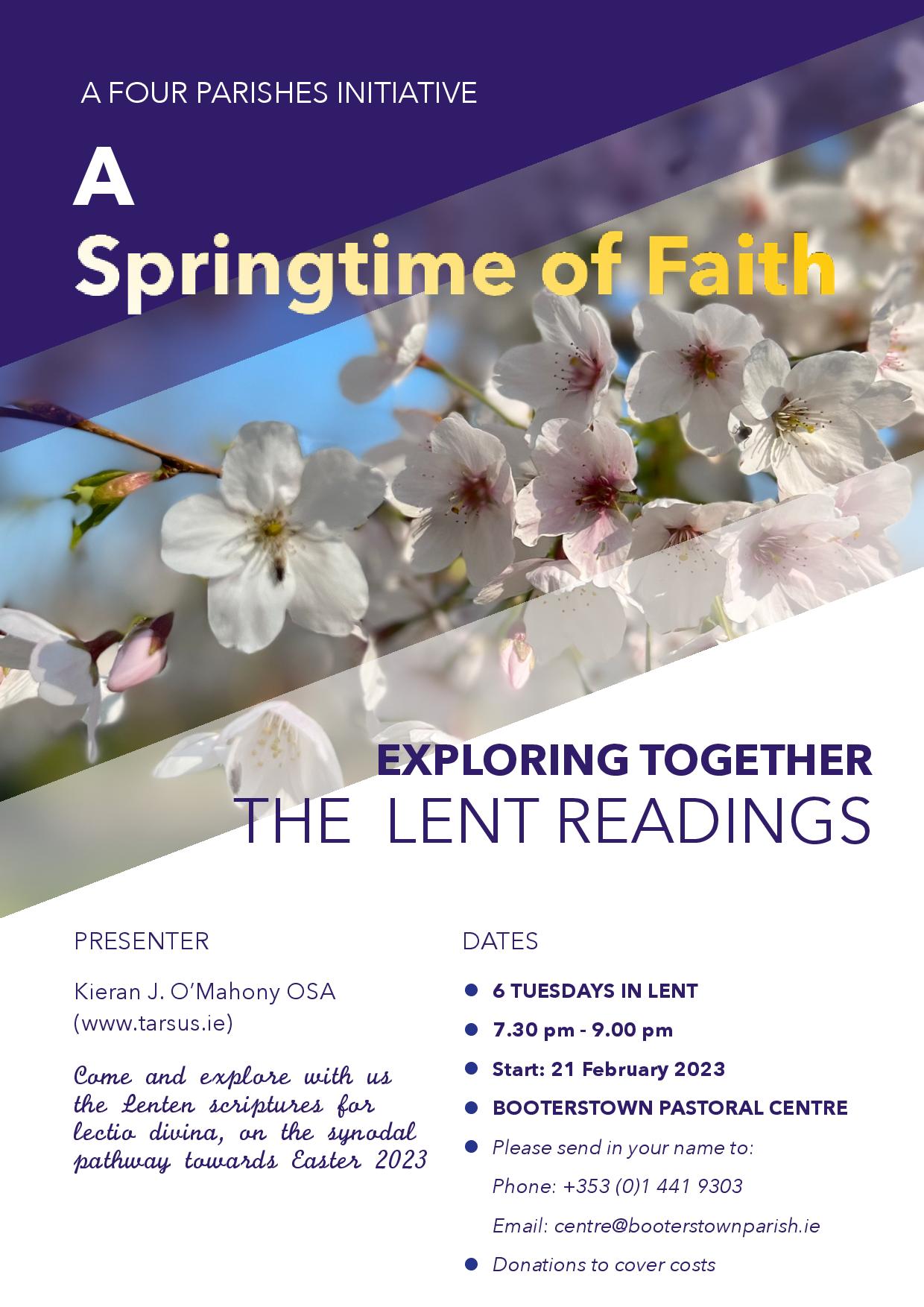 A Springtime of Faith: Exploring together the Lenten Sunday Readings ...